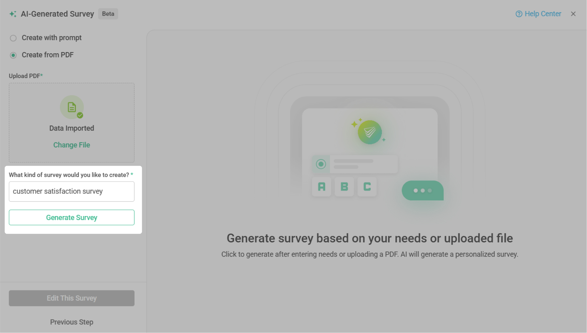 AI Survey Generator｜SurveyCake Help Center