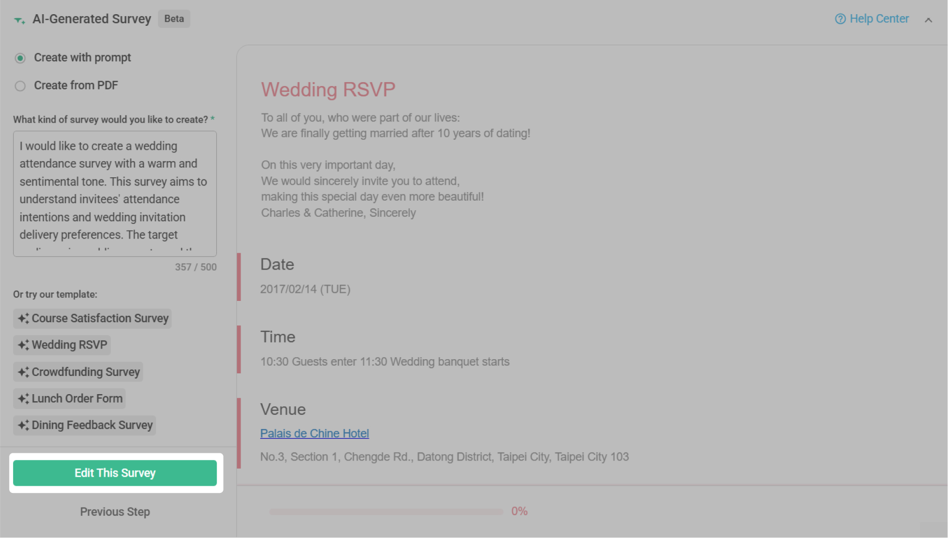 AI Survey Generator｜SurveyCake Help Center