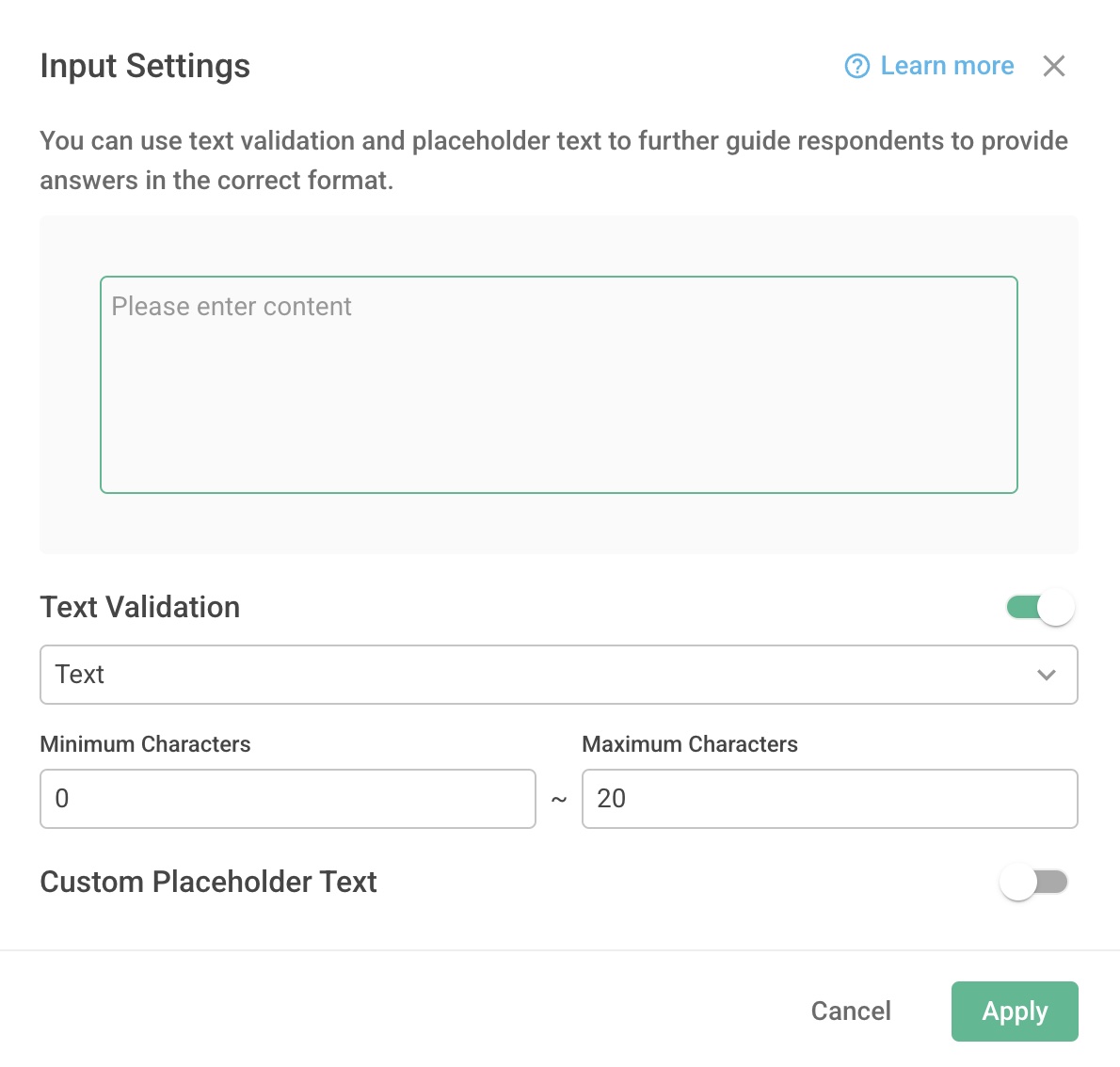 Paragraph｜SurveyCake Help Center