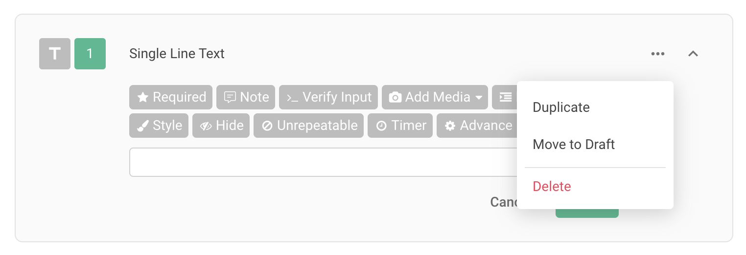 Add / Edit Questions｜SurveyCake Help Center