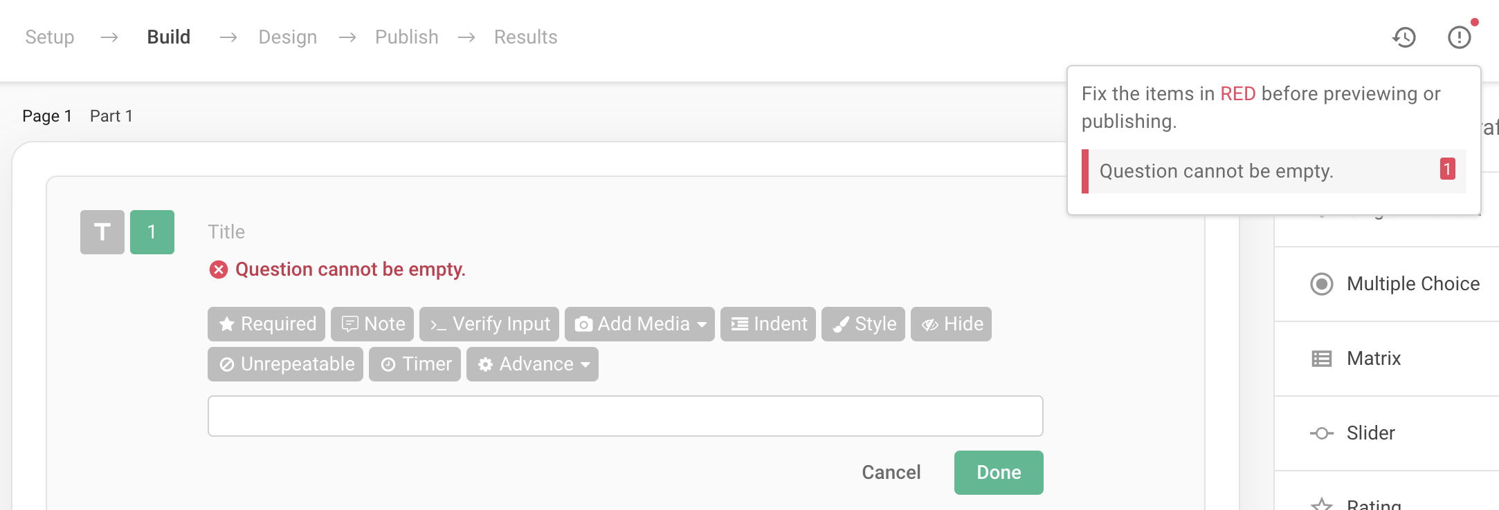 Add / Edit Questions｜SurveyCake Help Center