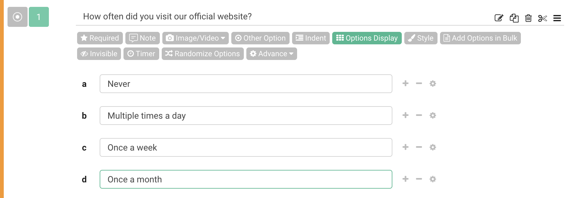 Add Questions and Options in Bulk｜SurveyCake Help Center