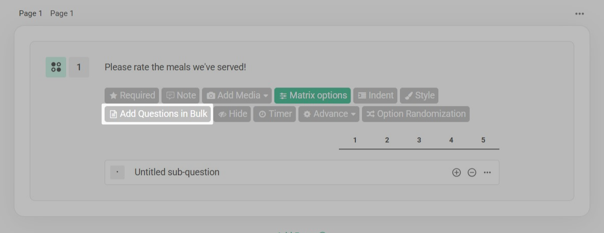 Add Questions and Options in Bulk｜SurveyCake Help Center