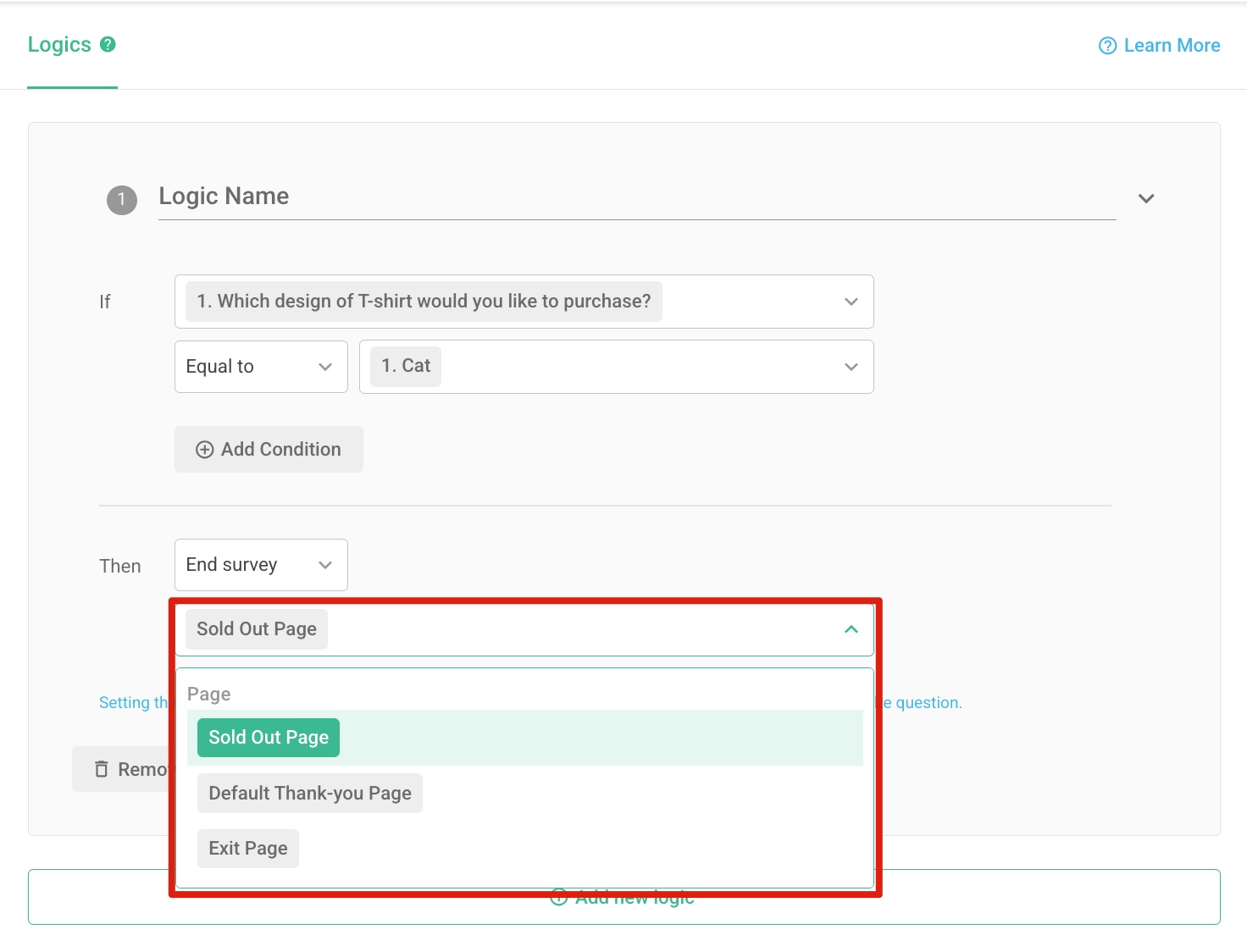 Advanced Logic｜SurveyCake Help Center