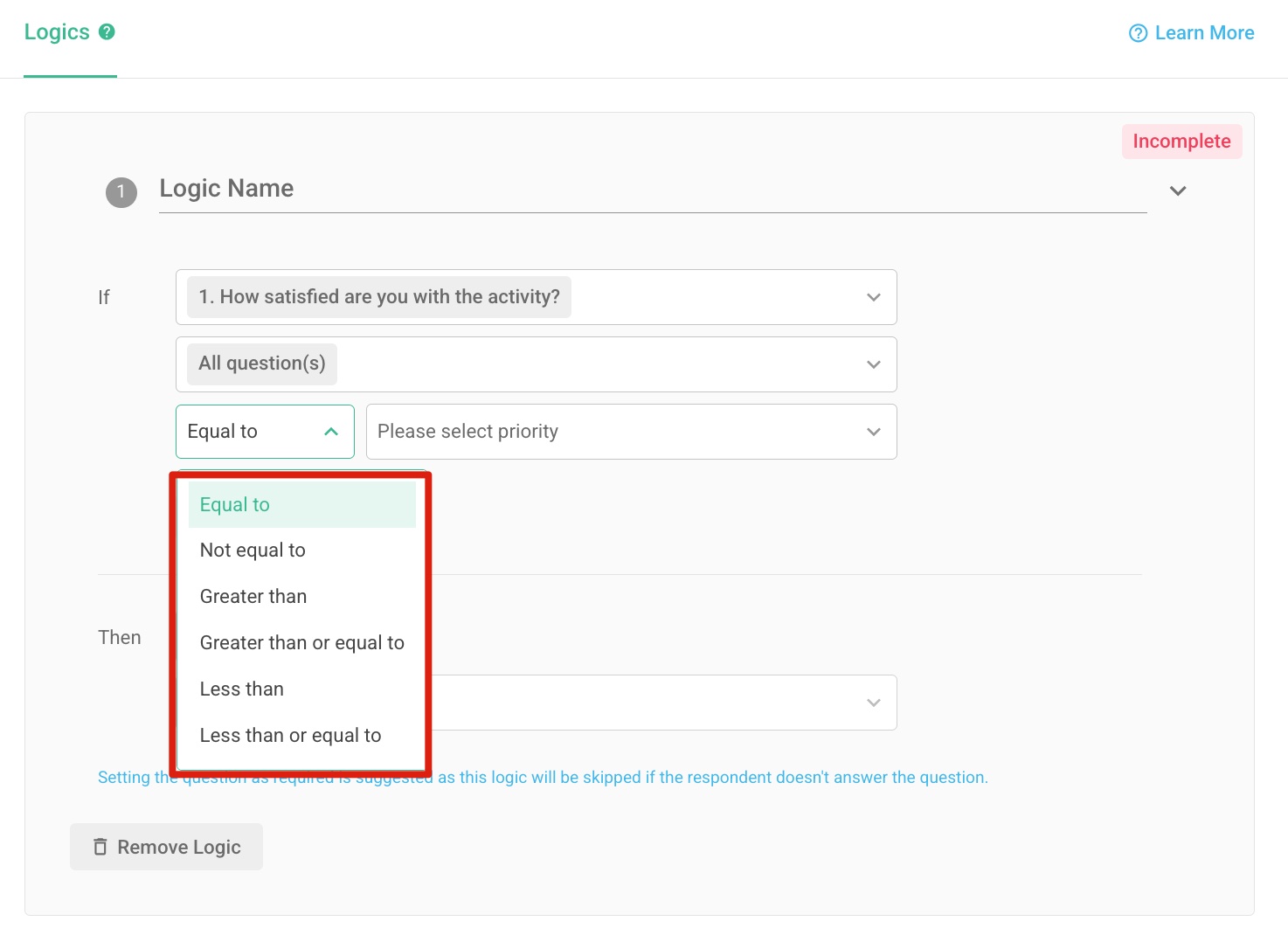 Advanced Logic｜SurveyCake Help Center