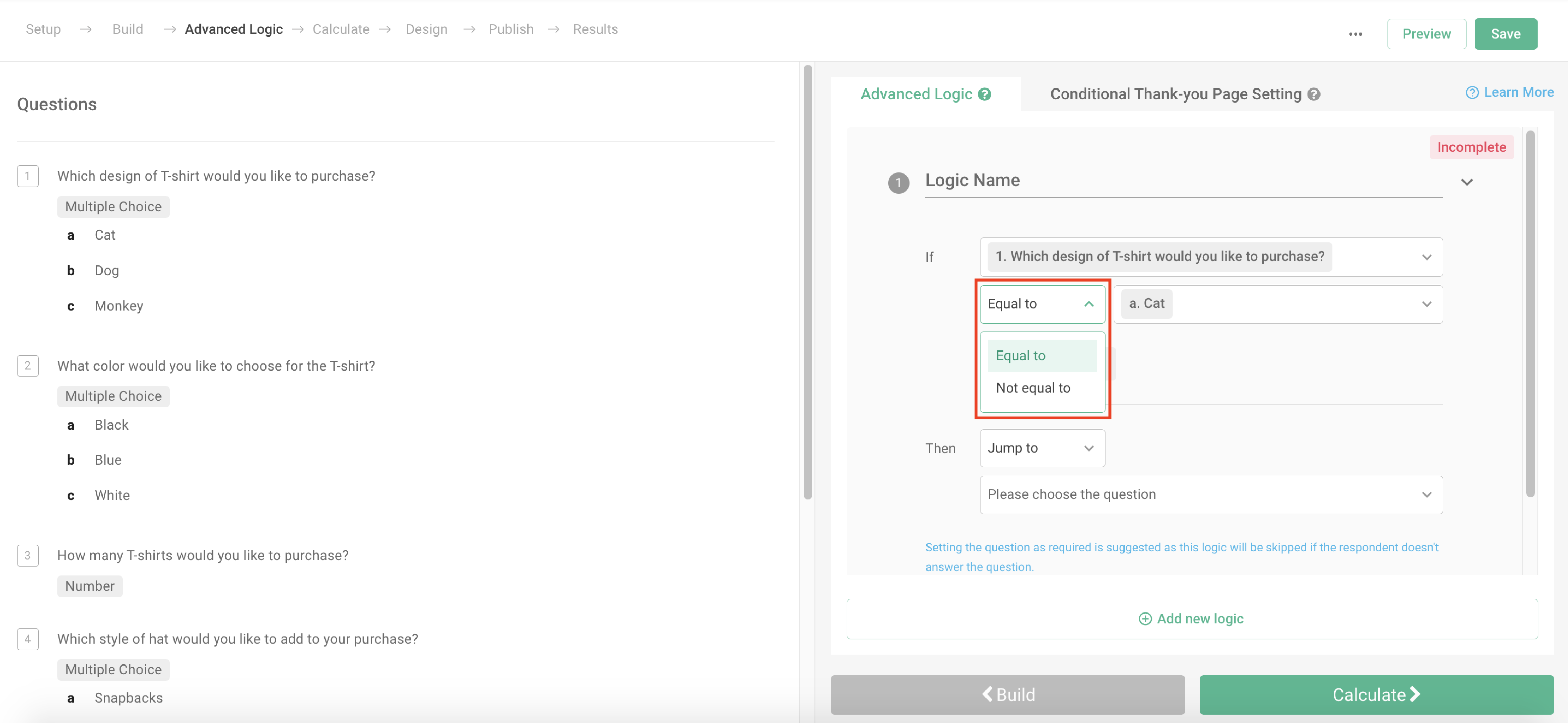 Advanced Logic｜SurveyCake Help Center