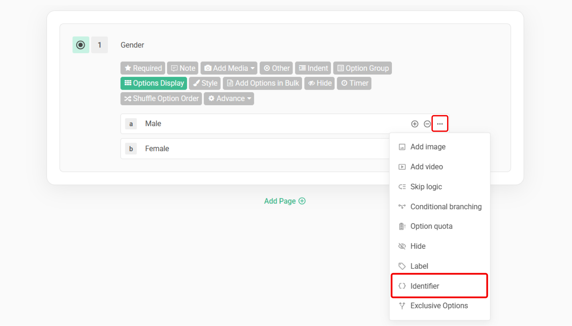 Identifier and Default Value｜SurveyCake Help Center