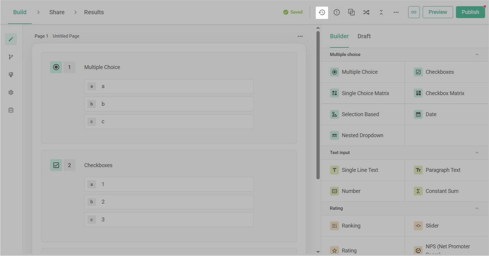 Auto Save & History｜SurveyCake Help Center