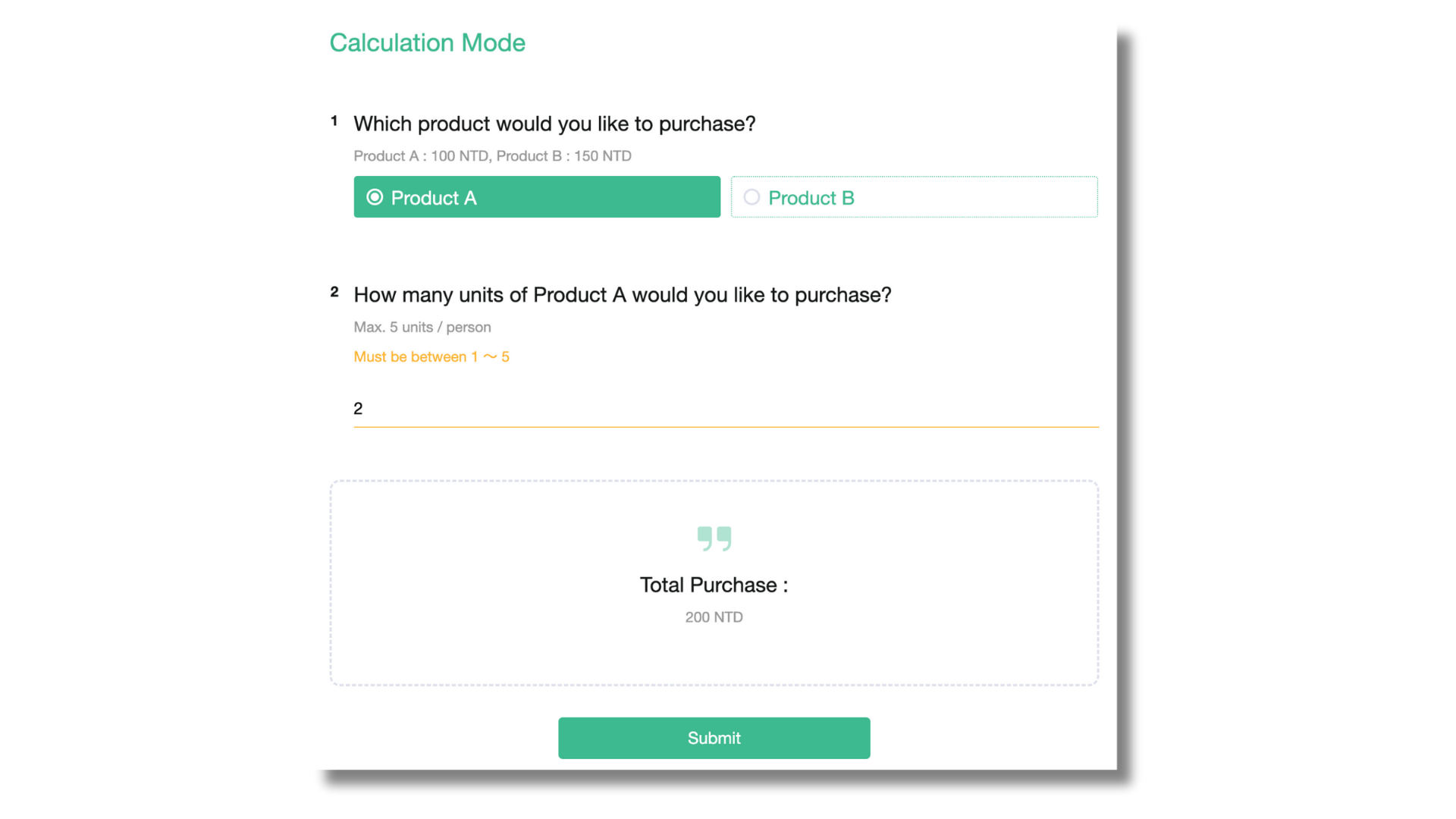 Calculation Mode｜SurveyCake Help Center