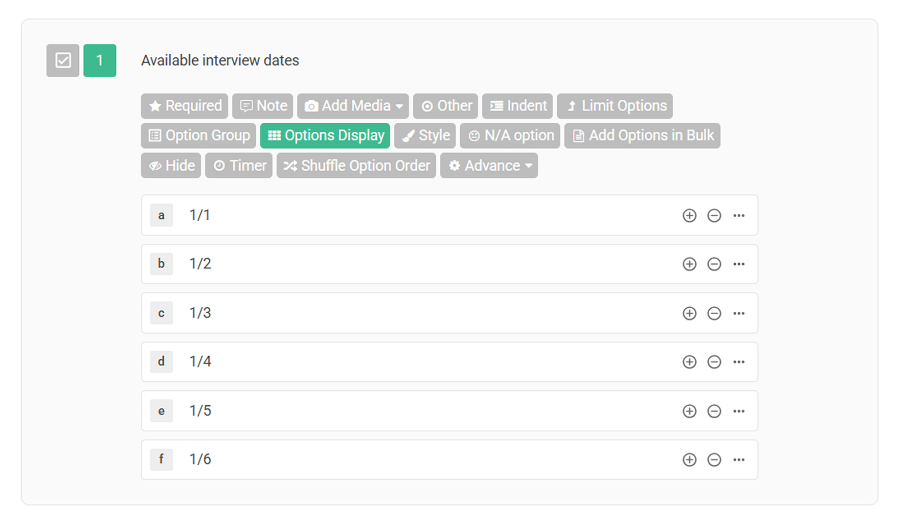 Checkbox Matrix｜SurveyCake Help Center