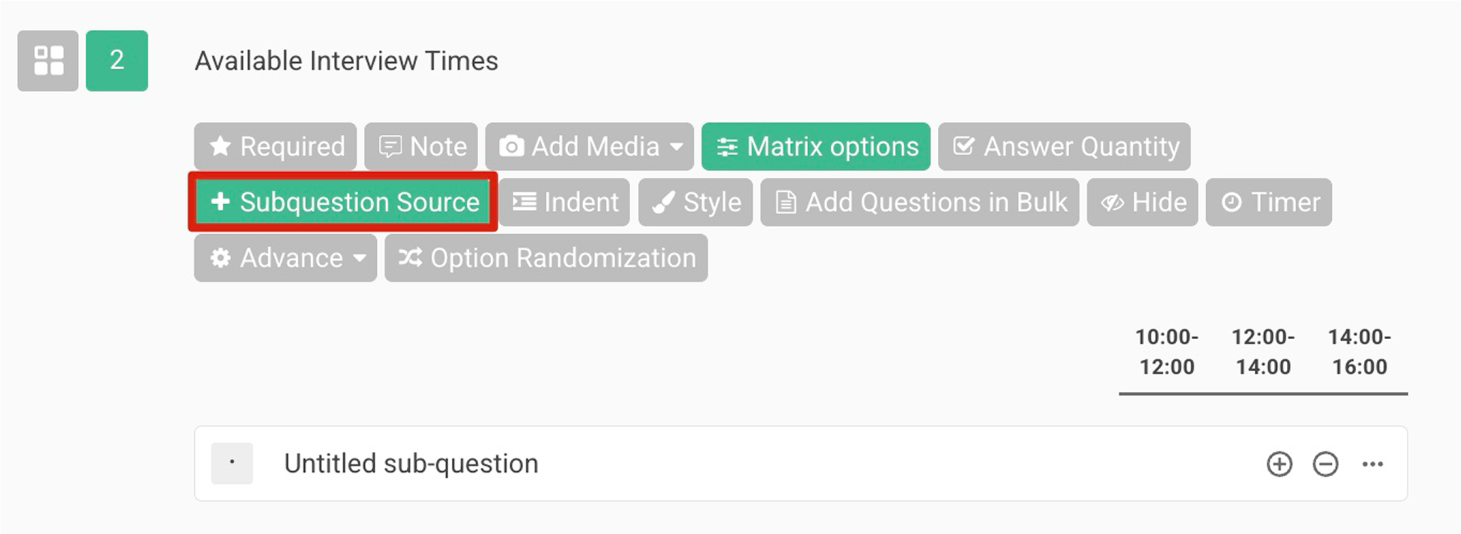 Checkbox Matrix｜SurveyCake Help Center