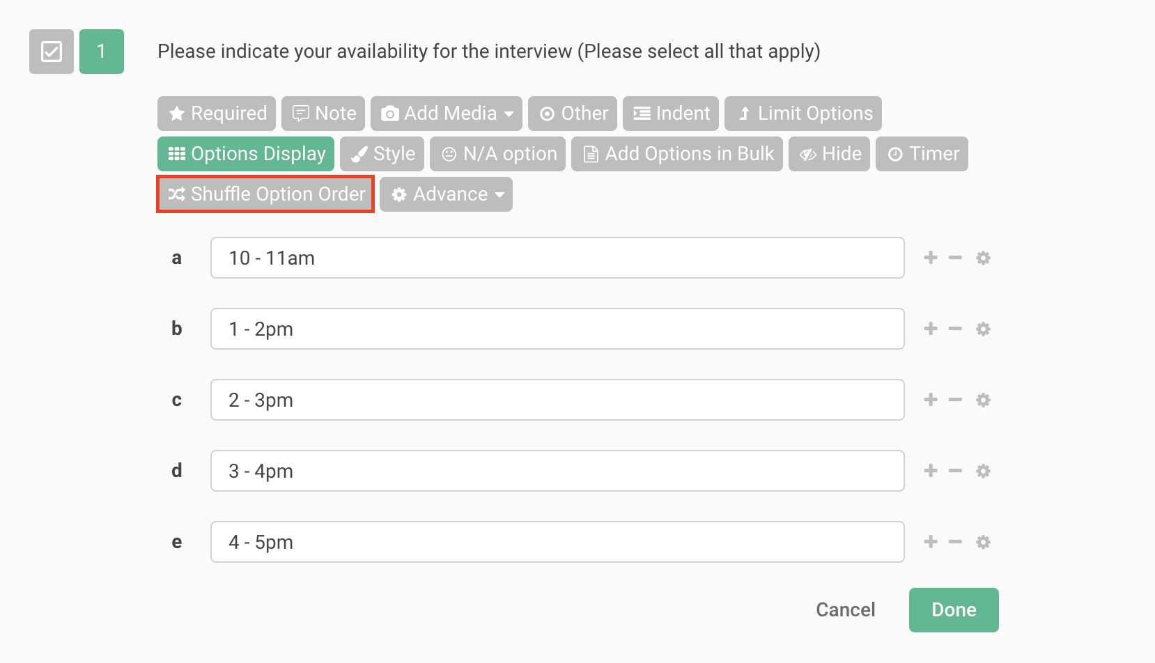 Checkboxes｜SurveyCake Help Center