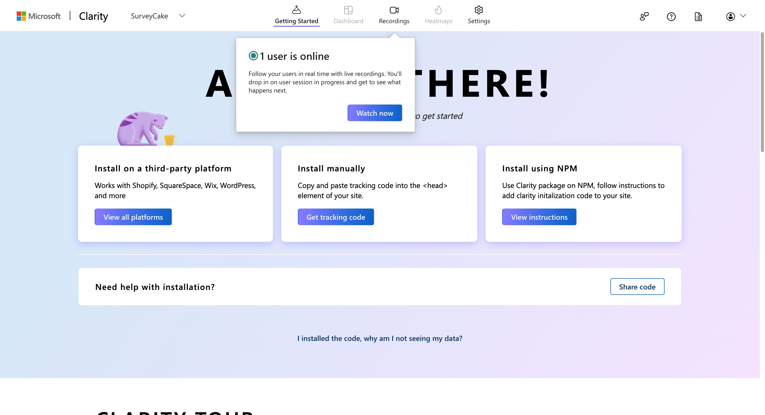 Clarity｜SurveyCake Help Center