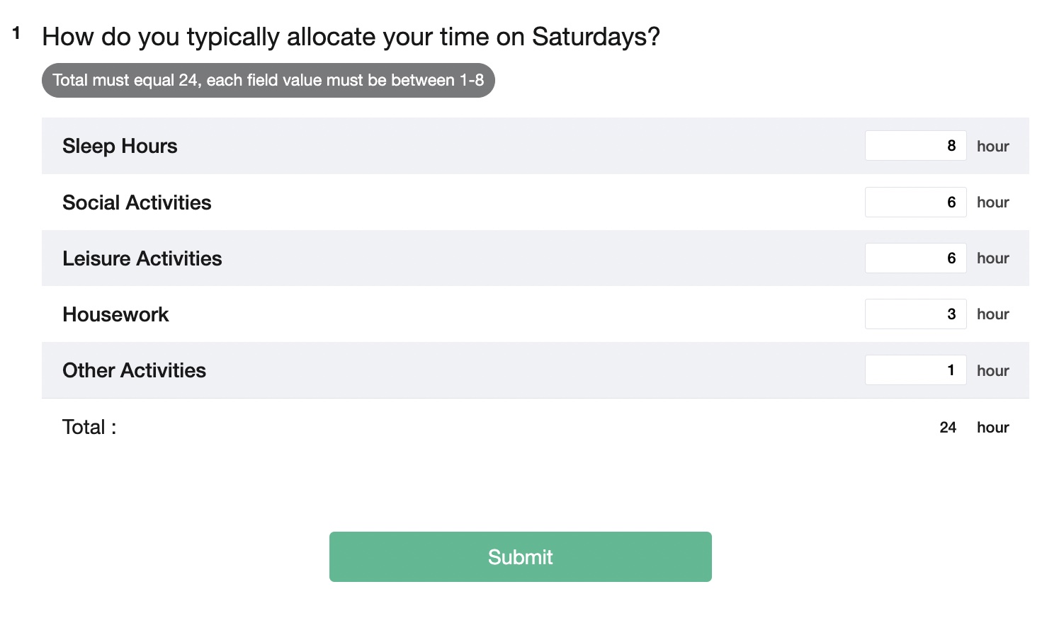 Constant Sum｜SurveyCake Help Center