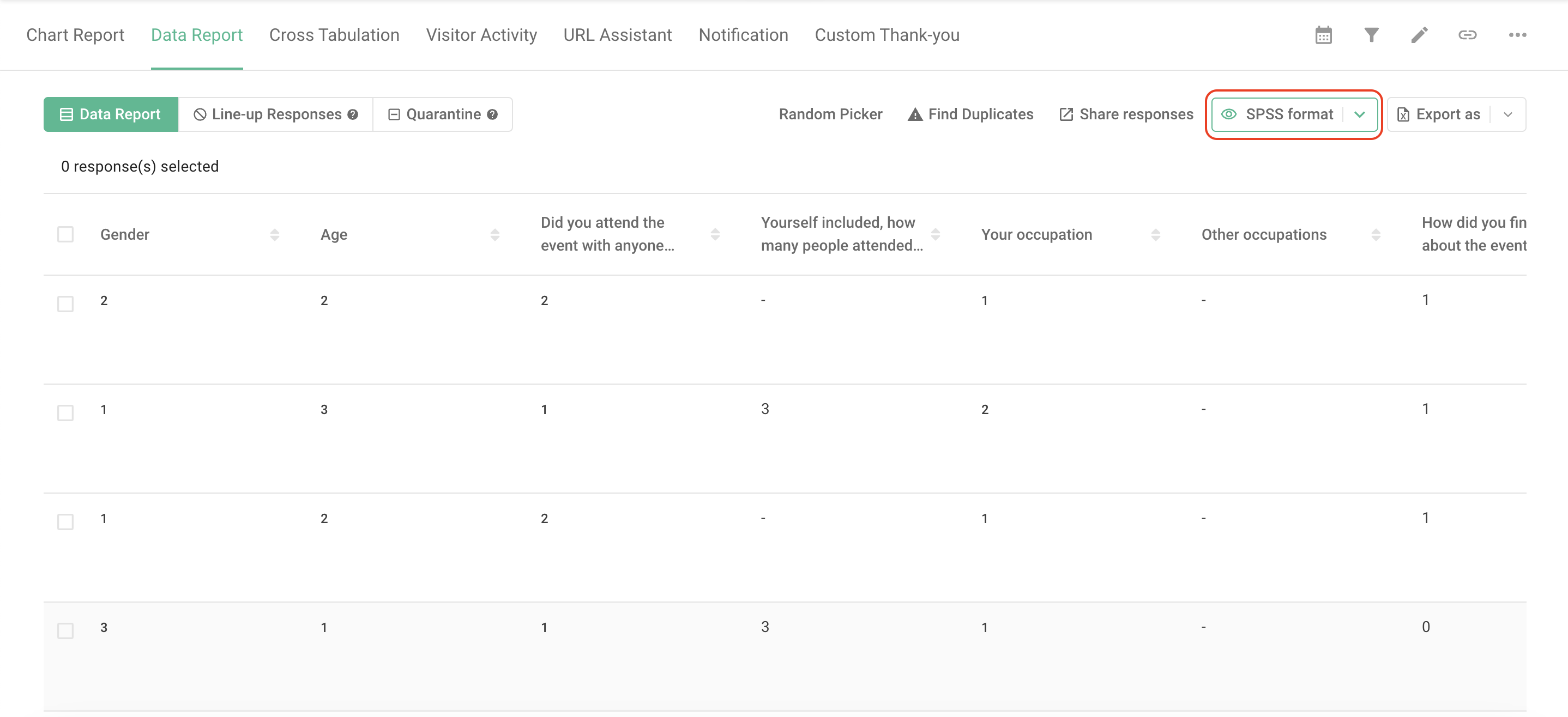Data Report｜SurveyCake Help Center