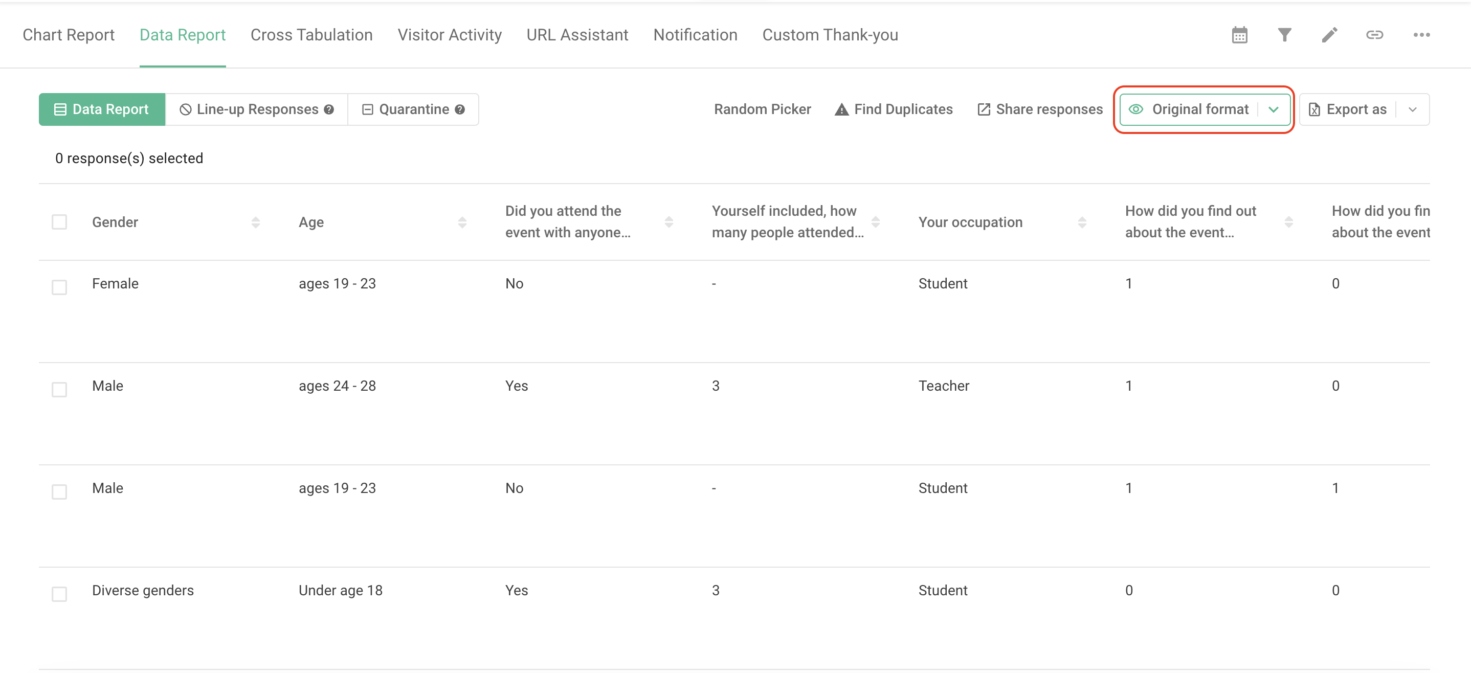 Data Report｜SurveyCake Help Center