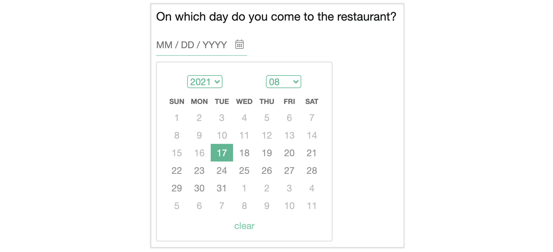 Date｜SurveyCake Help Center