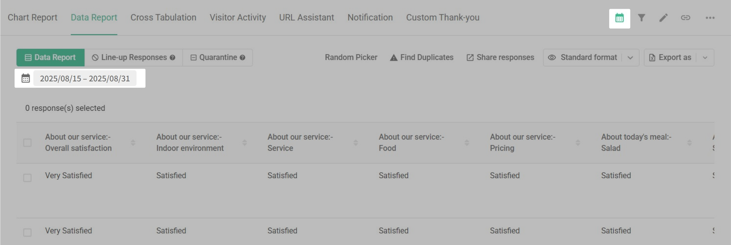 Date Filter｜SurveyCake Help Center