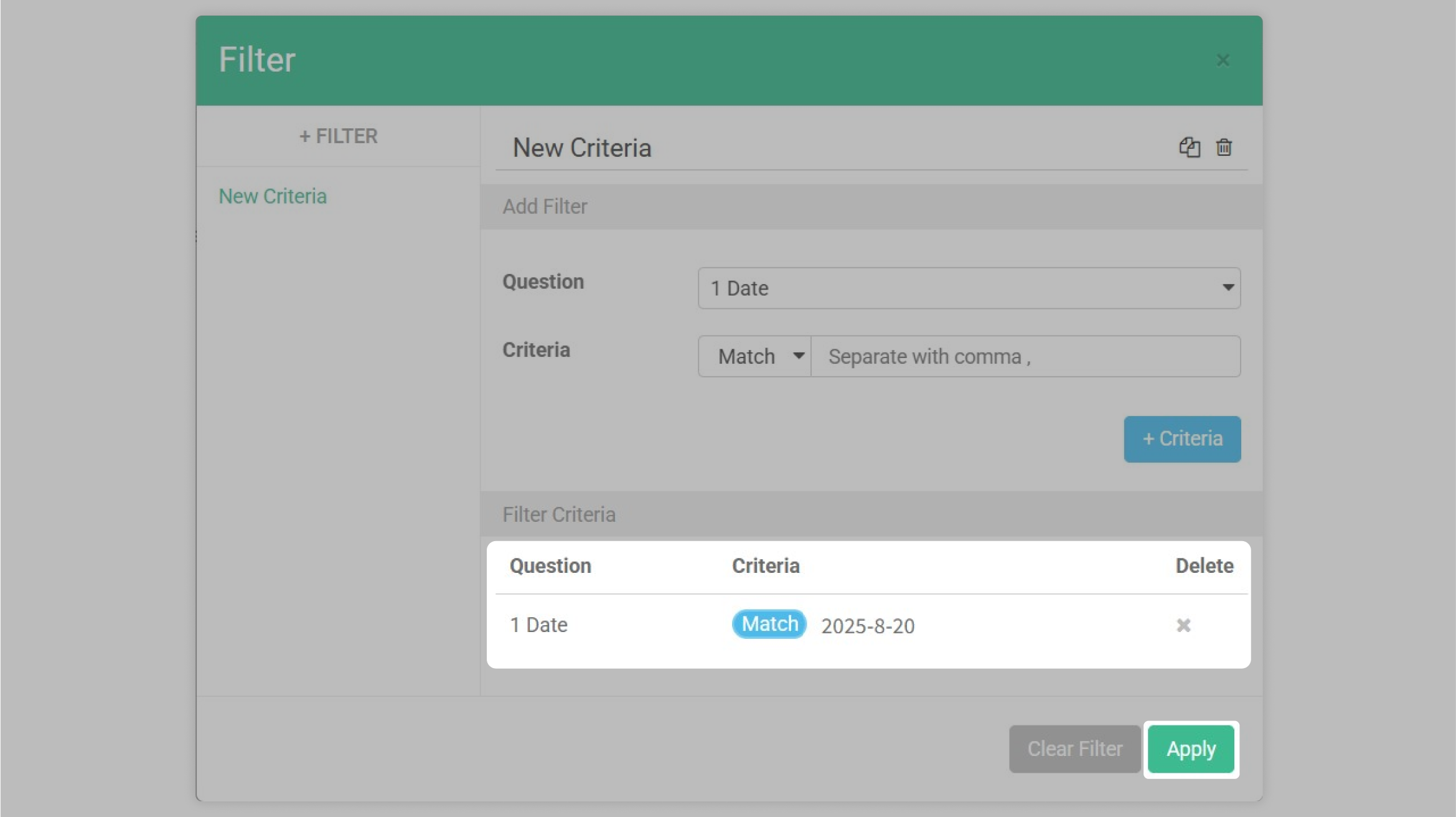 Date Filter｜SurveyCake Help Center