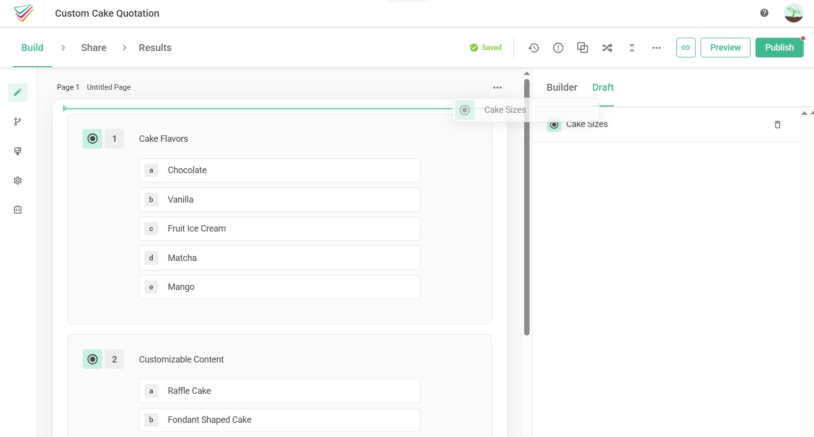 Draft｜SurveyCake Help Center