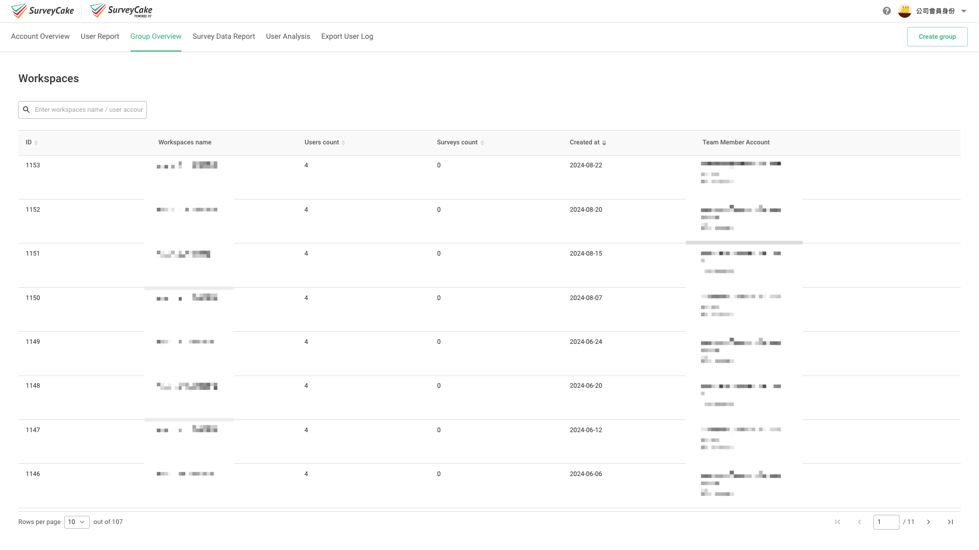 Enterprise Accounts｜SurveyCake Help Center
