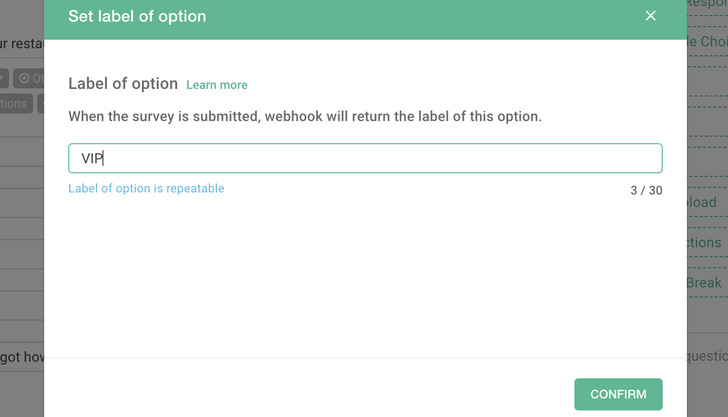 Label｜SurveyCake Help Center