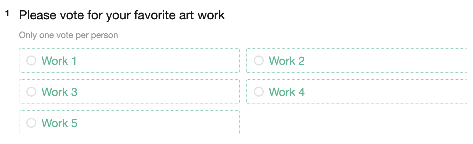 Multiple Choice｜SurveyCake Help Center