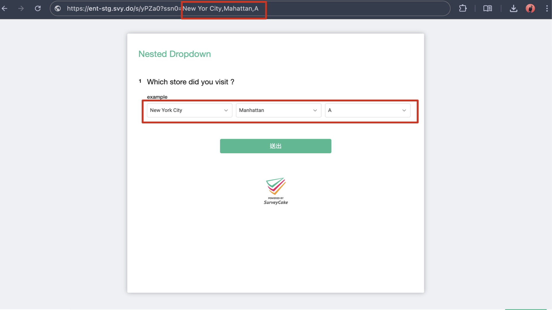 Nested Dropdown｜SurveyCake Help Center