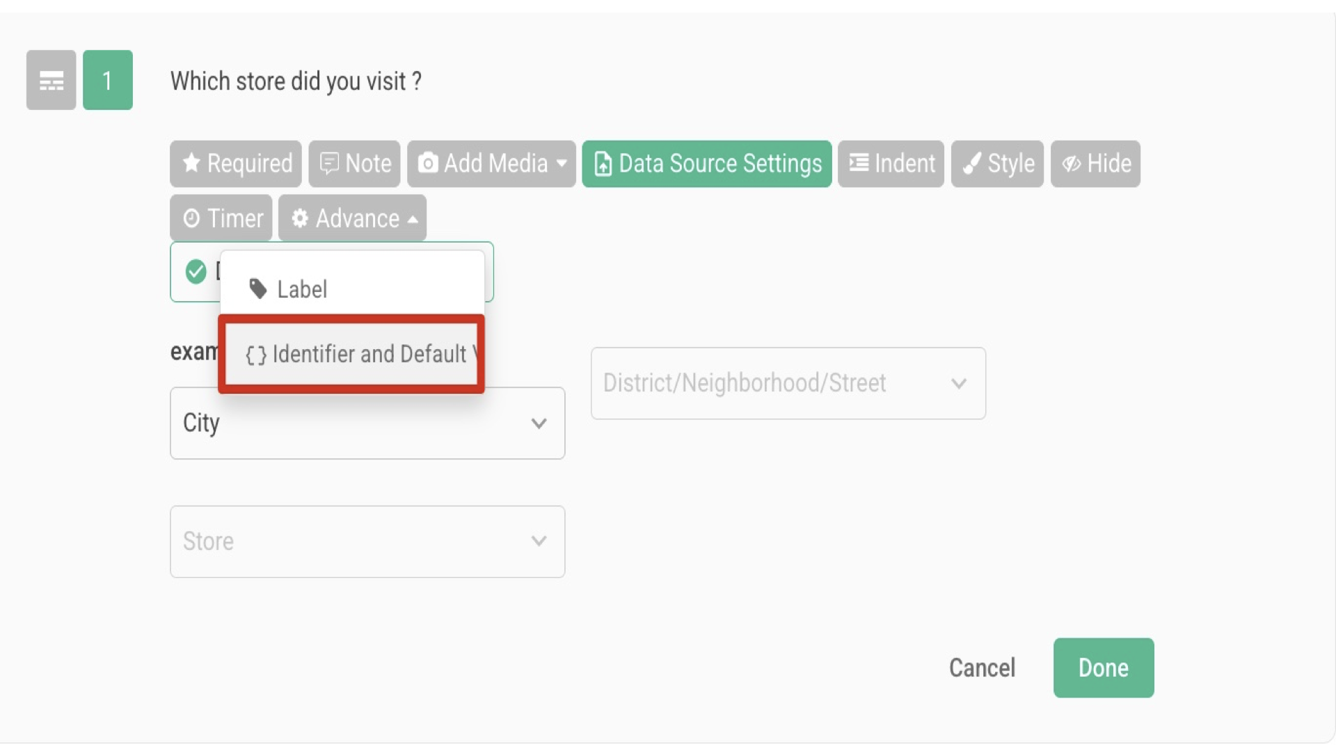 Nested Dropdown｜SurveyCake Help Center