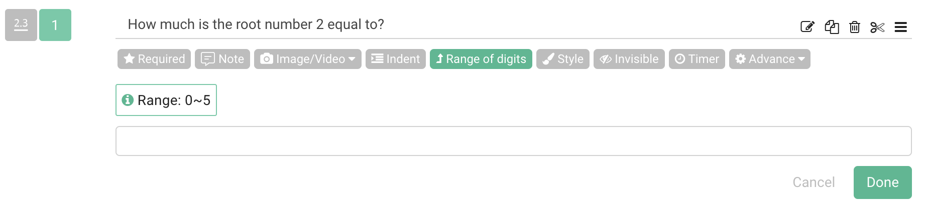 Number｜SurveyCake Help Center