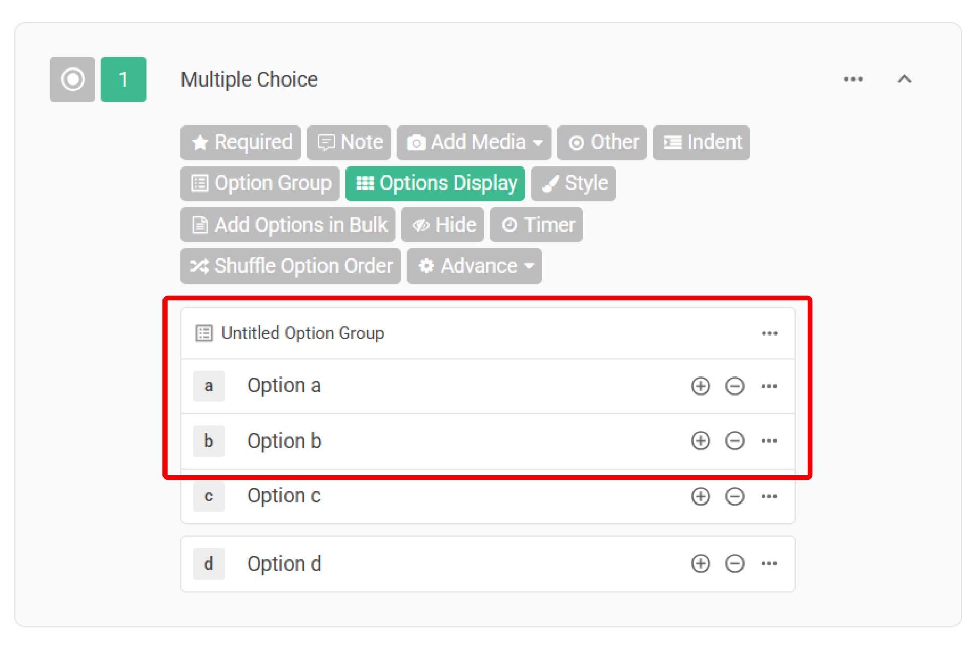 Option Group｜SurveyCake Help Center