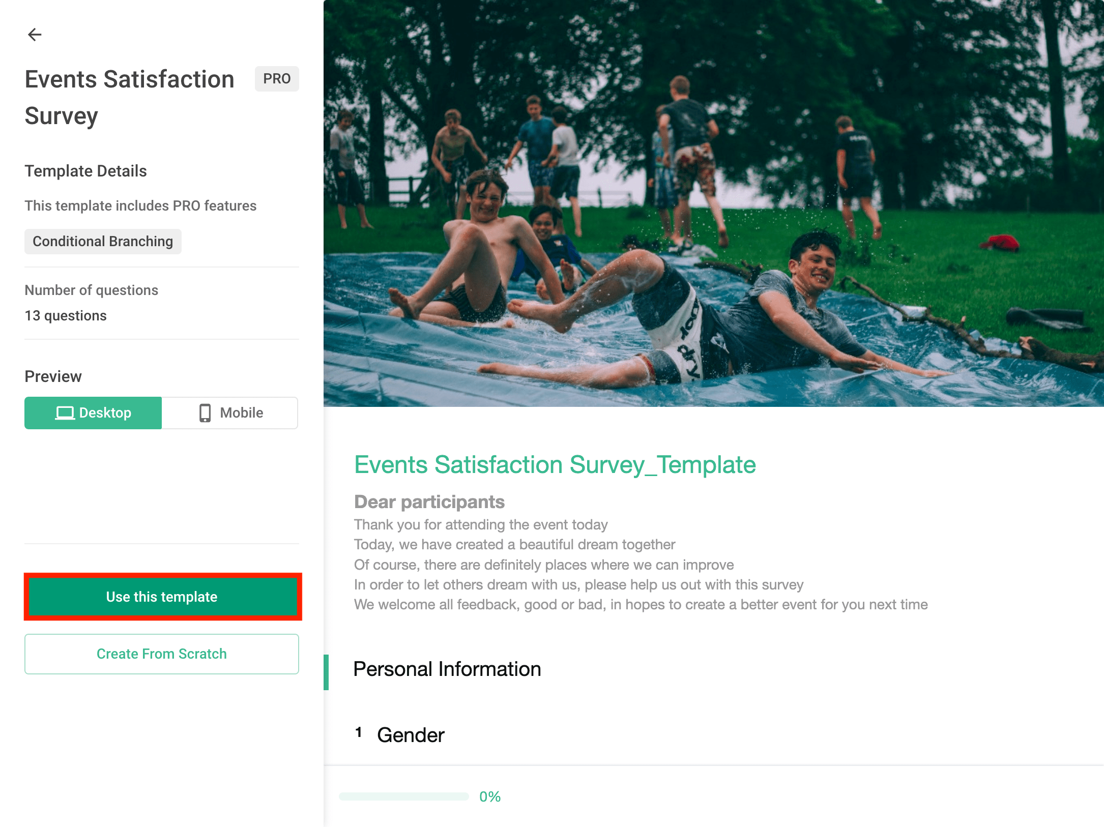Survey Template｜SurveyCake Help Center