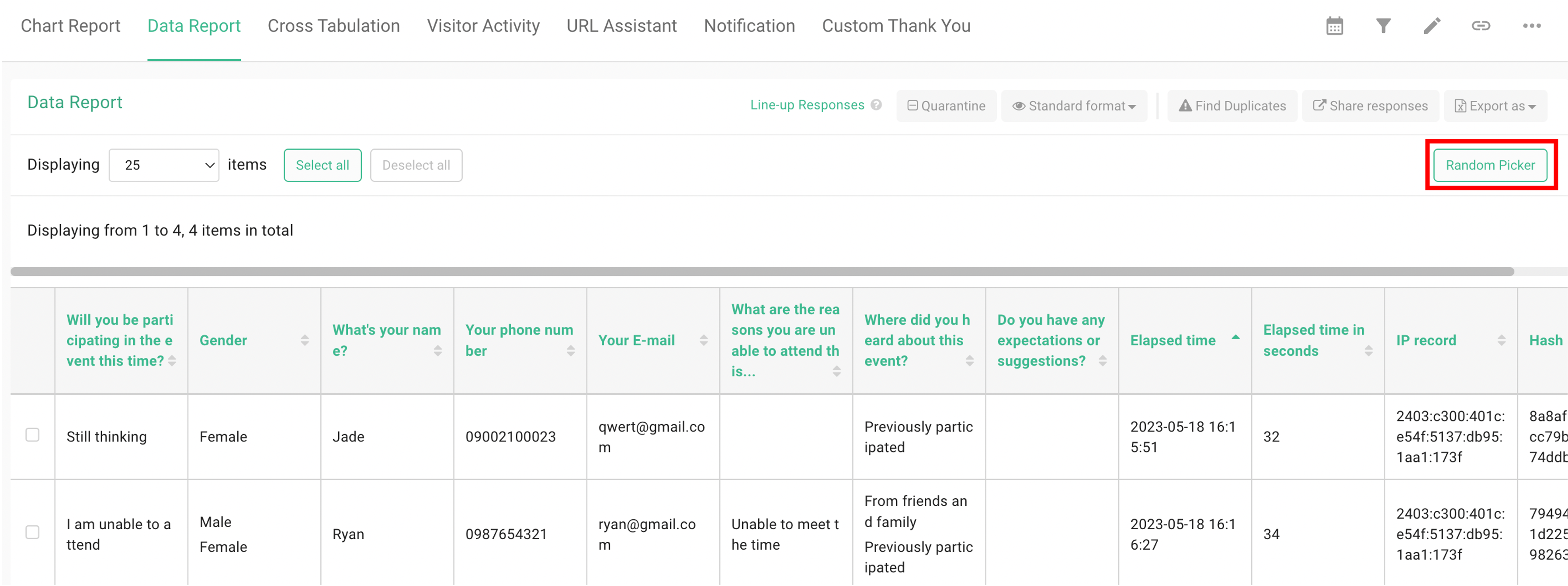 Random Picker｜SurveyCake Help Center