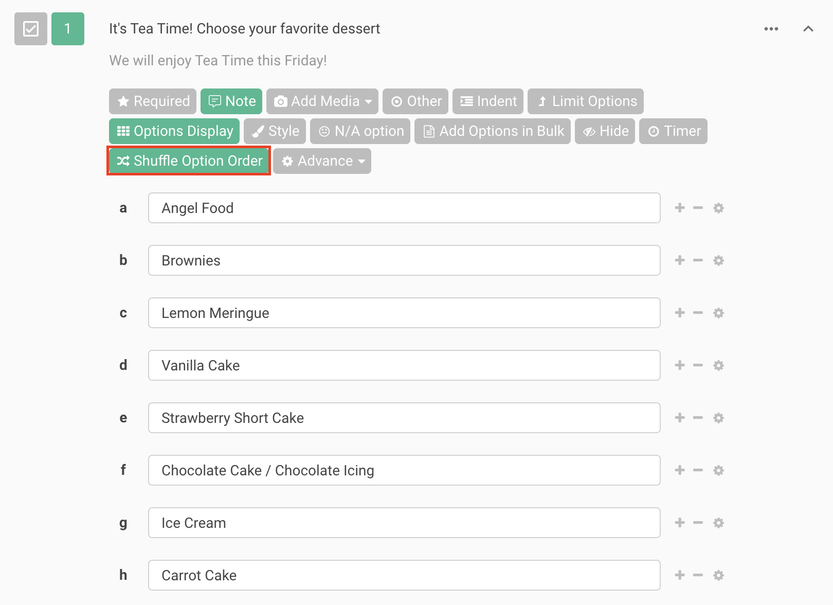Randomization｜SurveyCake Help Center