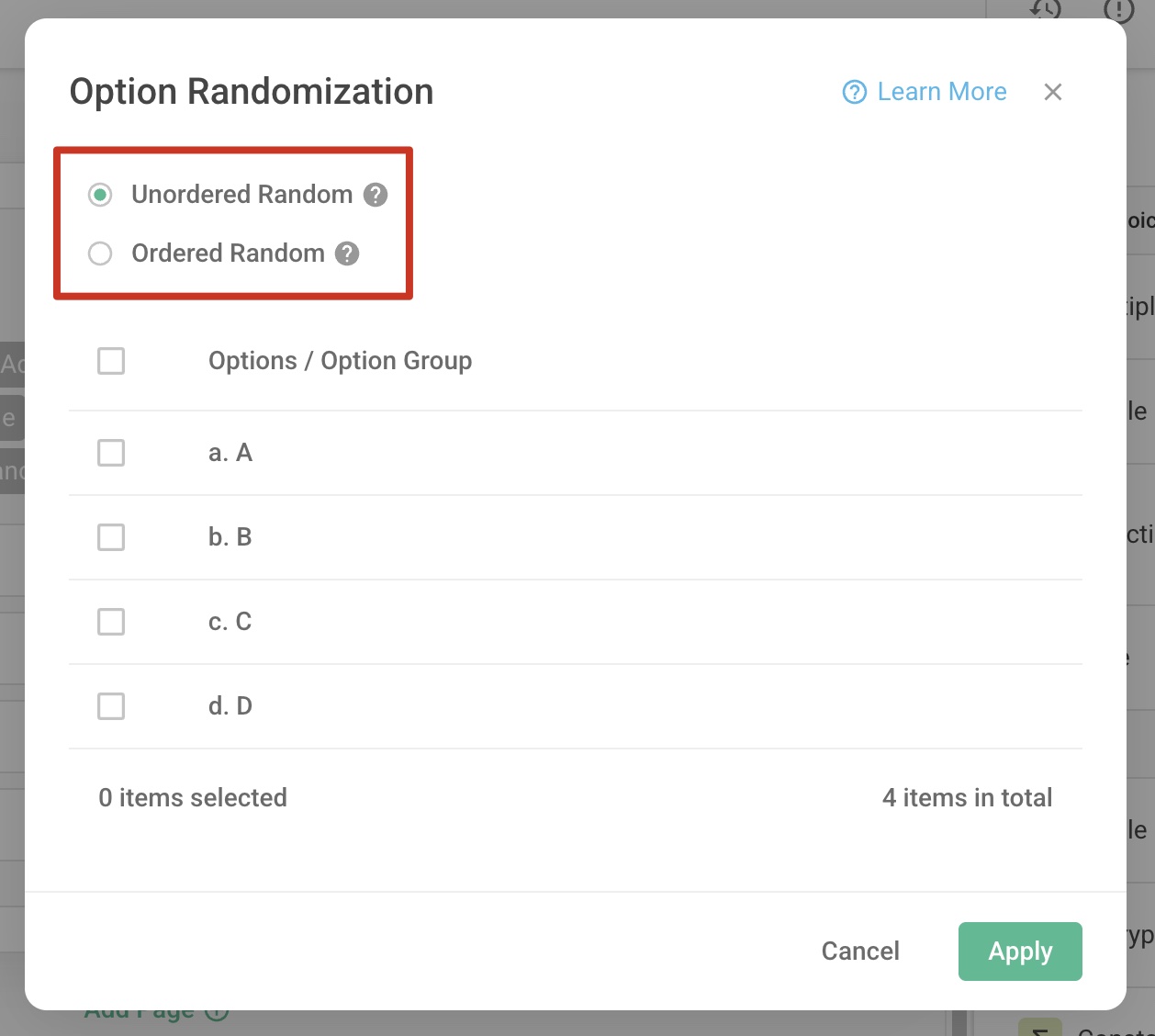 Randomization｜SurveyCake Help Center