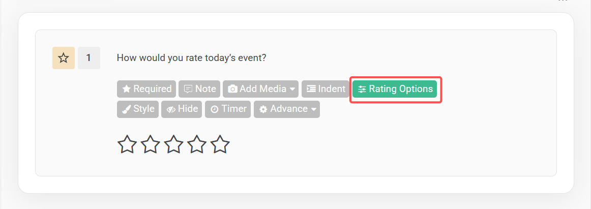 Rating｜SurveyCake Help Center