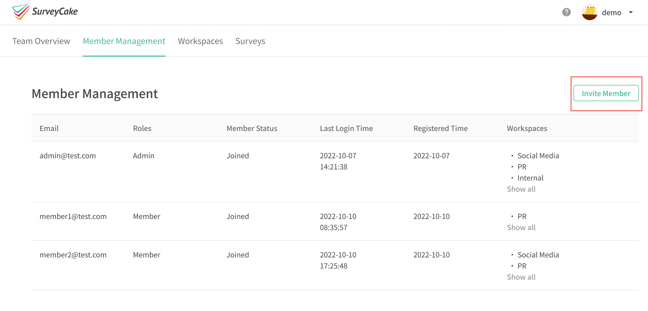 Roles and Permissions｜SurveyCake Help Center