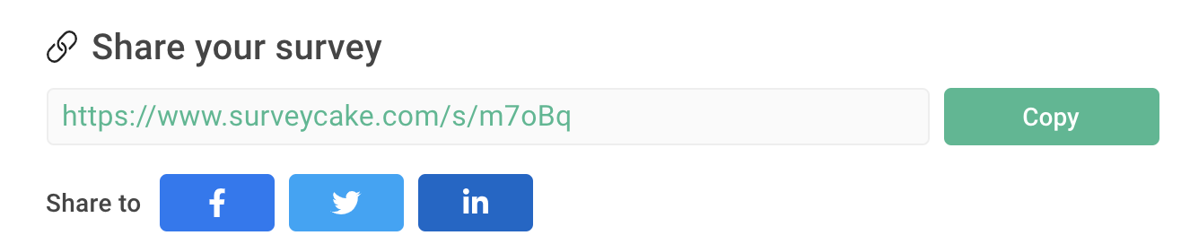 Share Survey｜SurveyCake Help Center