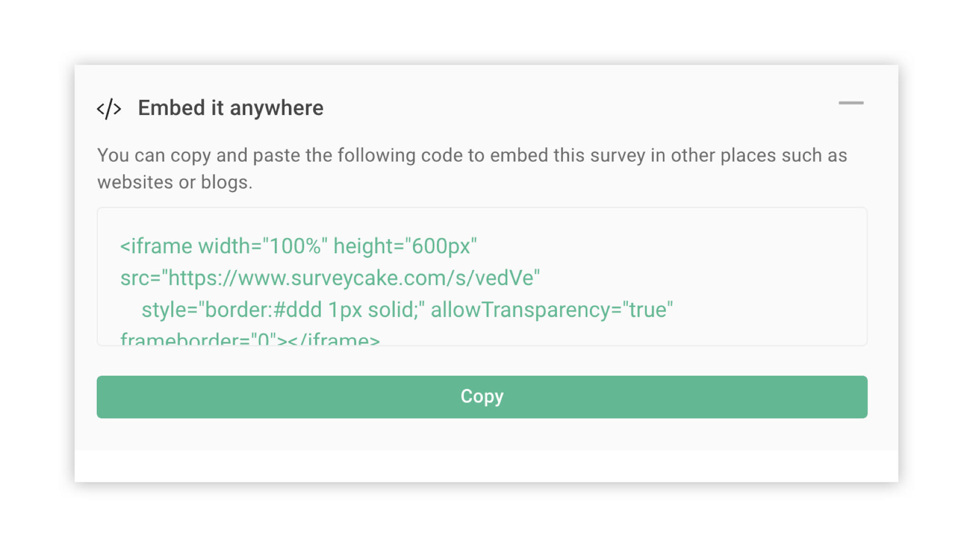 Share Survey｜SurveyCake Help Center