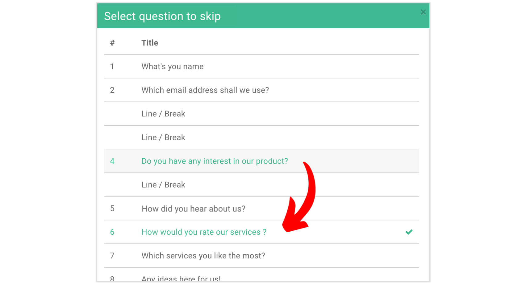 Skip Logic｜SurveyCake Help Center