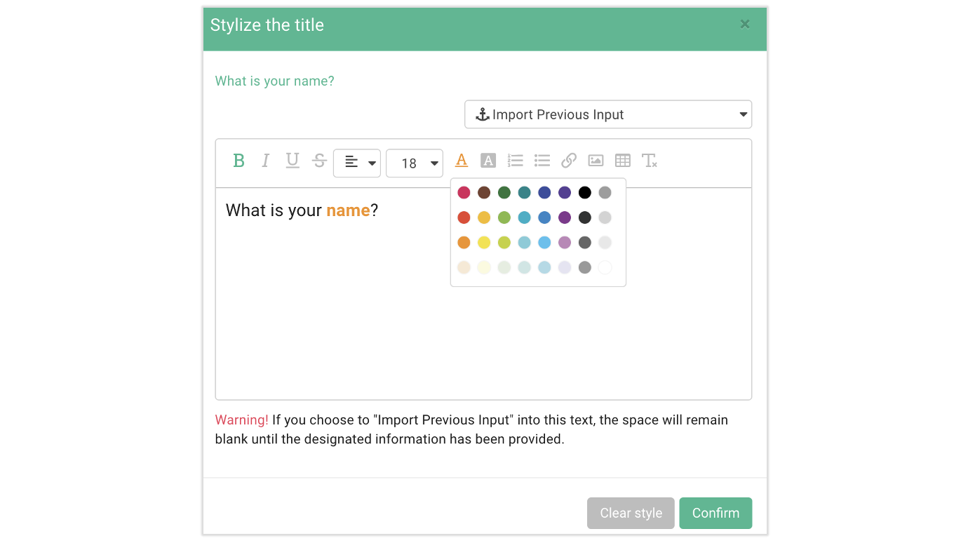 Style｜SurveyCake Help Center