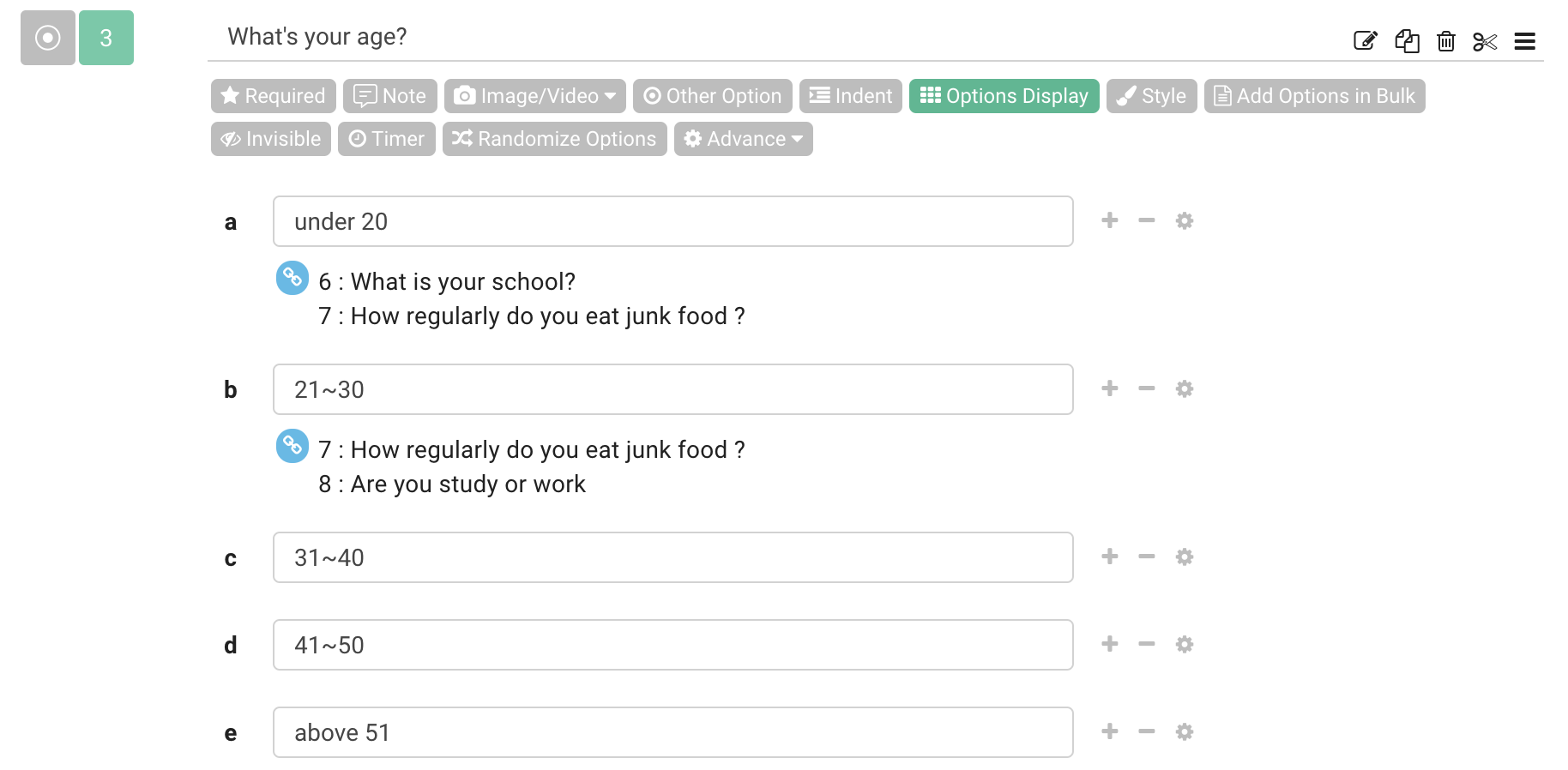 Conditional Branching｜SurveyCake Help Center