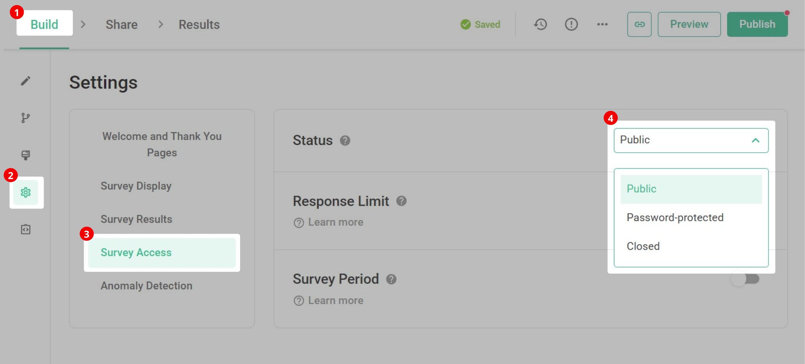 Survey Status｜SurveyCake Help Center