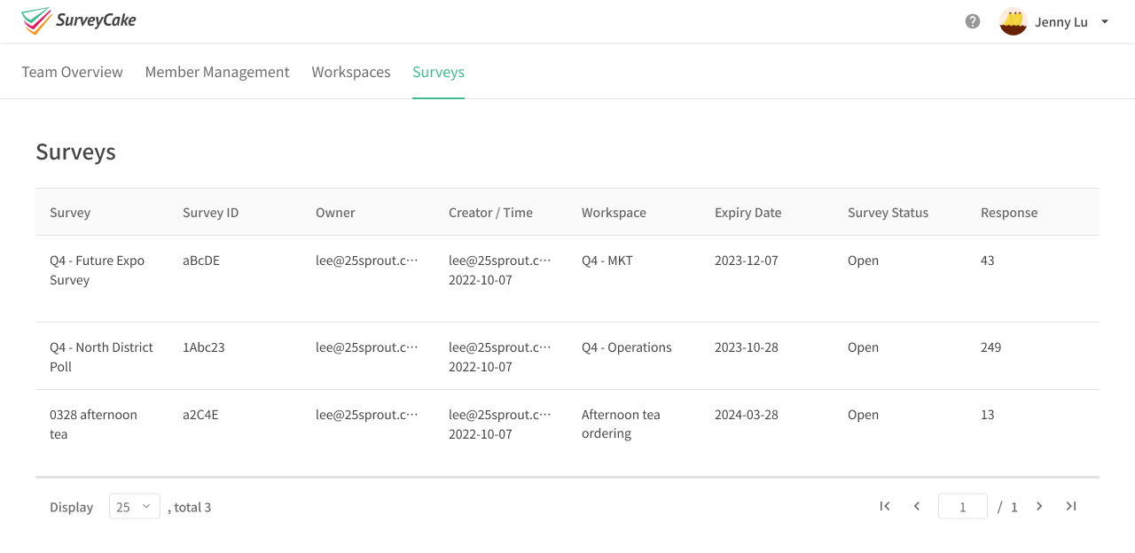Team Settings｜SurveyCake Help Center