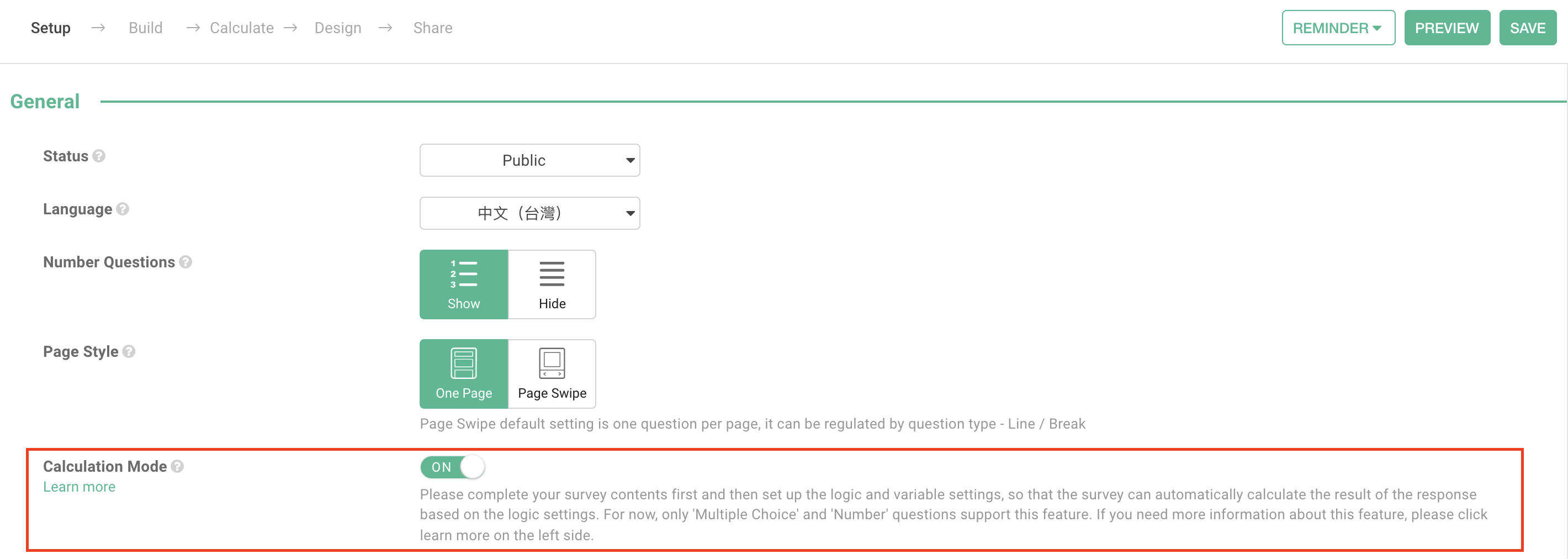 Calculation Mode｜SurveyCake Help Center
